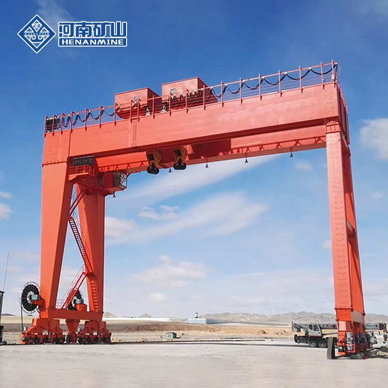 Industrial Double Beam Gantry Crane with Electric Wire Rope Hoist ...