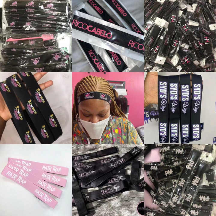 Private Label Adjustable Custom Elastic Band for Lace Hair