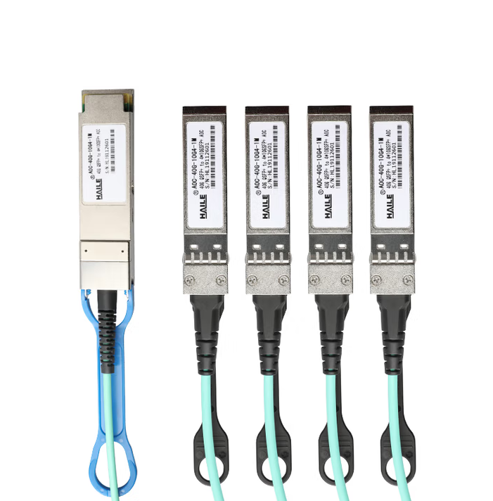 QSFP+AOC 40G/40G Active Optical Cables Fiber Optic Equipment 5G Network ...