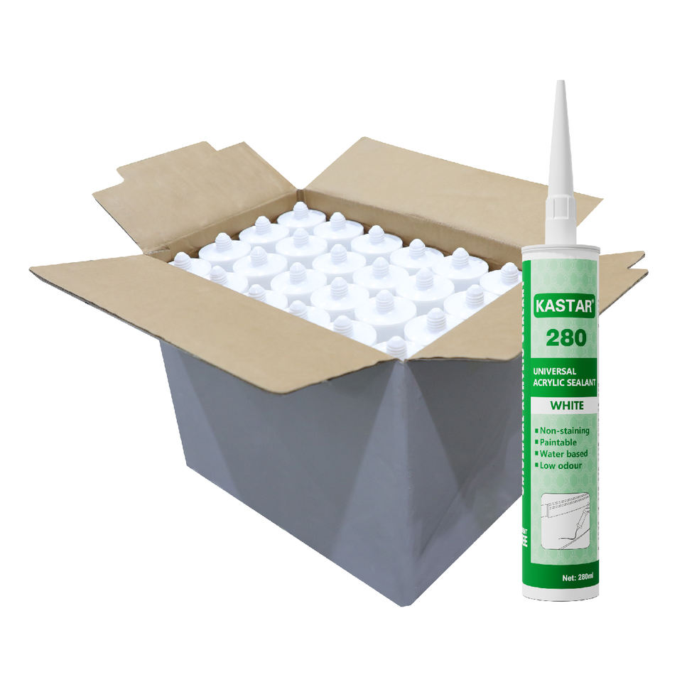 Kastar 280 Universal Acrylic Sealant Water Based Paintable Waterproof ...