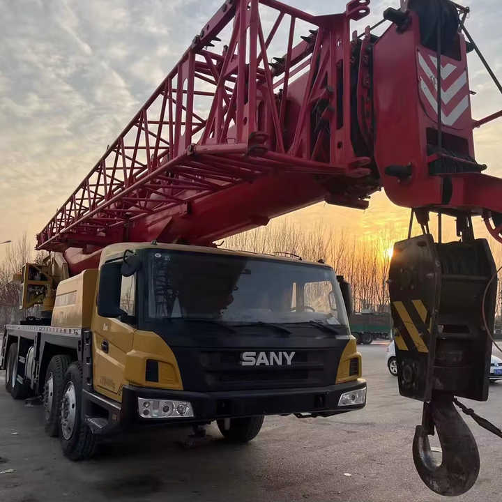 Sany Used Hydraulic Truck Crane 75 Ton STC750 SANY Telescopic Boom Mobile Crane Truck Mounted ...