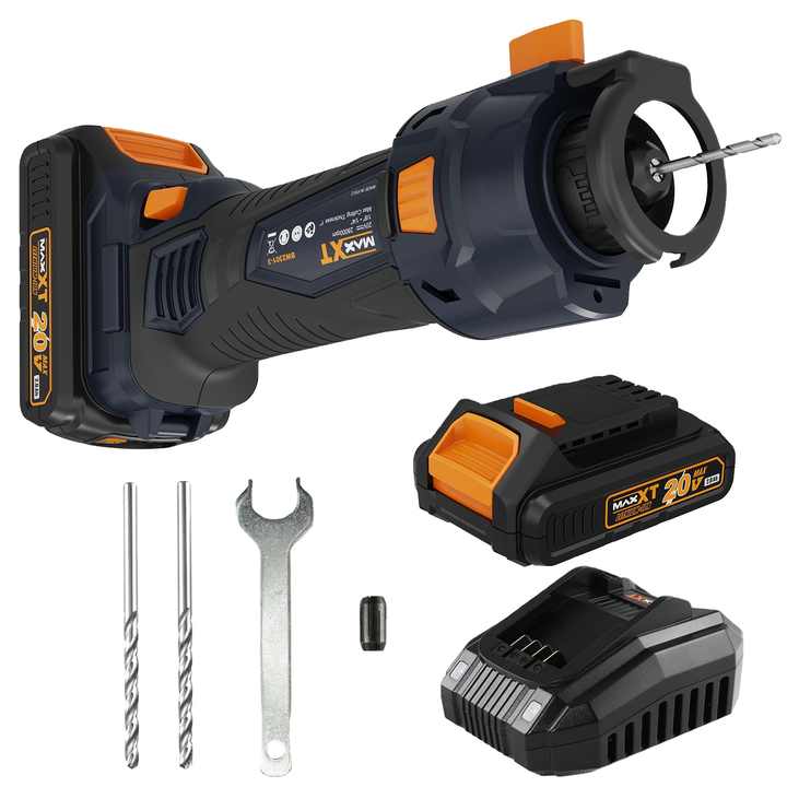 20V Portable Rotary Drywall Cutout Tool with LED Light Lithium Ion ...