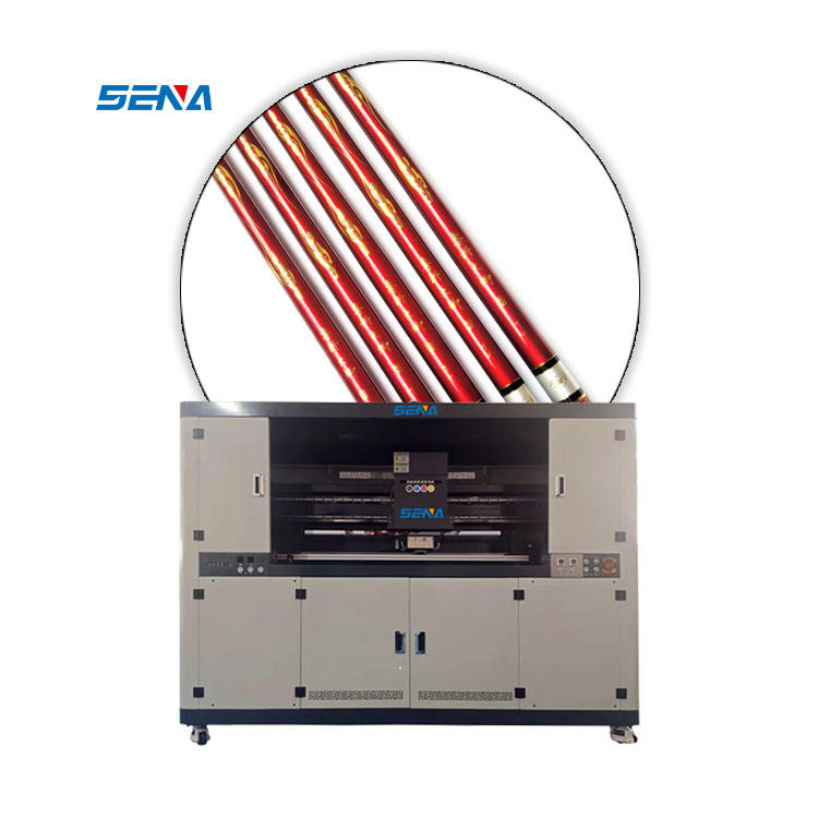 Full Automatic Fishing Rod Printer Machine CMYK+W 3D UV Inkjet for PVC ...