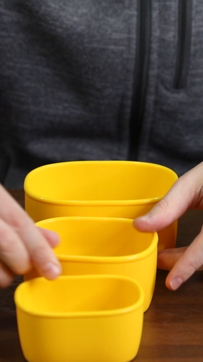 BPA Free Nesting Silicone Storage Container with Airtight Lid Silicone ...