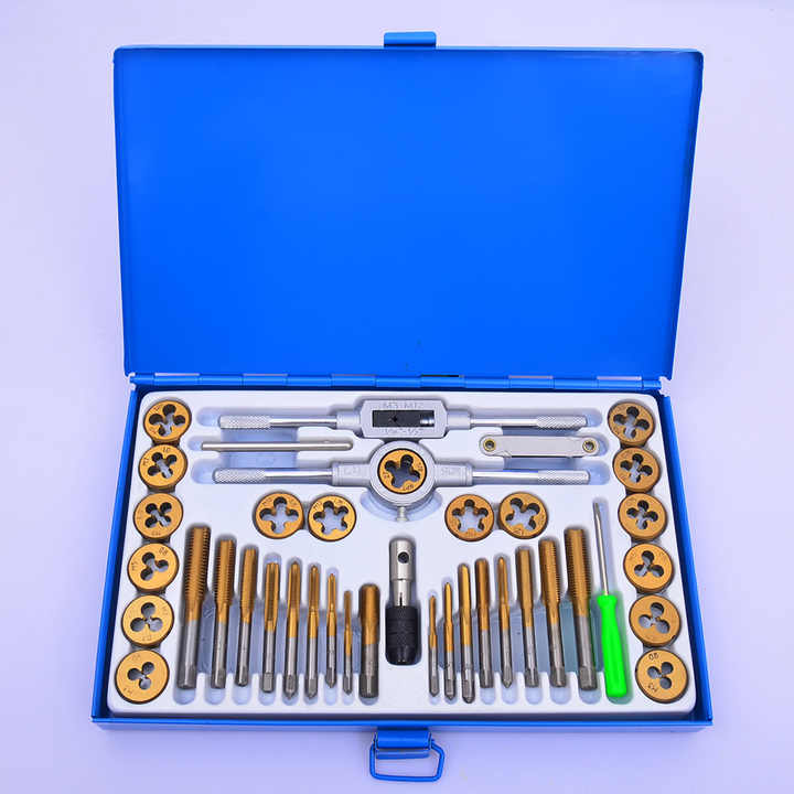 Stainless Steel and HSS Hand Thread Tap Wrench Die Set Combination ...