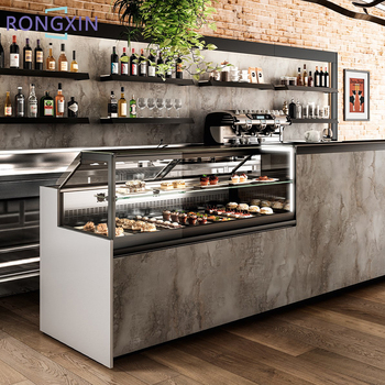 Modern Bubble Tea Shop Counter Design - Stone Dessert Bar