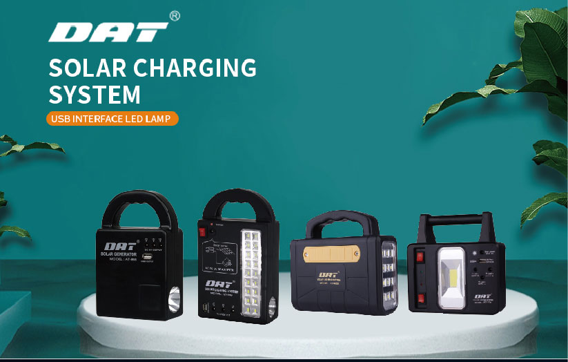 AT-888 DAT DAT Solar Home Lighting Kit with LED Bulb, Solar LED ...