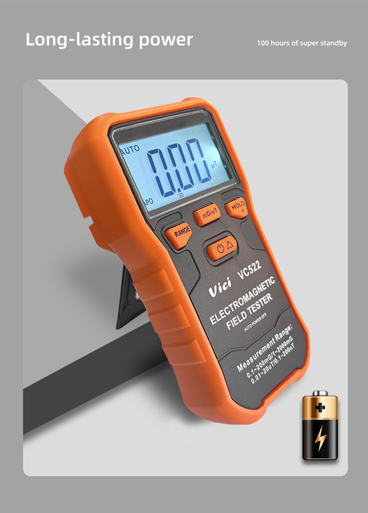 EMF Meter, VICI VC522 Electromagnetic Field Radiation Detector of ...