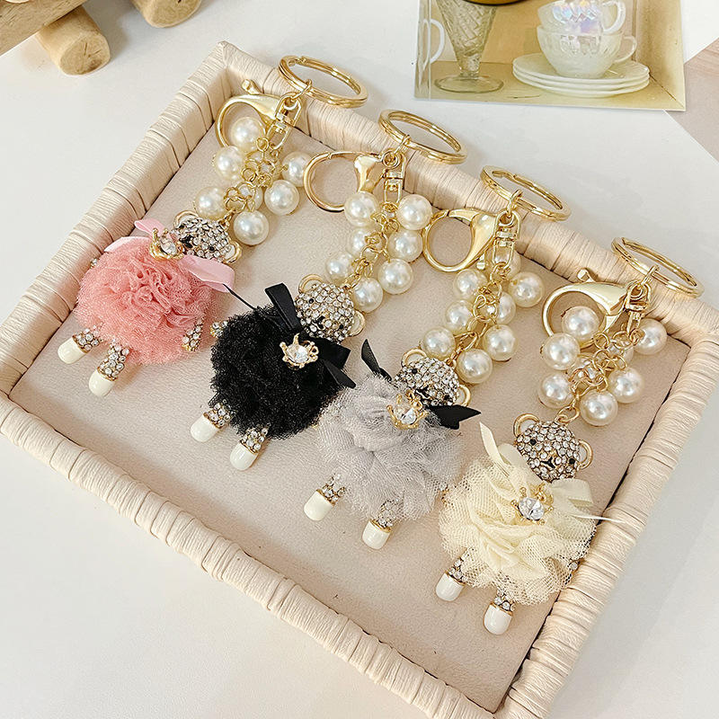 Luxury Diamond Teddy Bear Key Chains - Bling & Fashion
