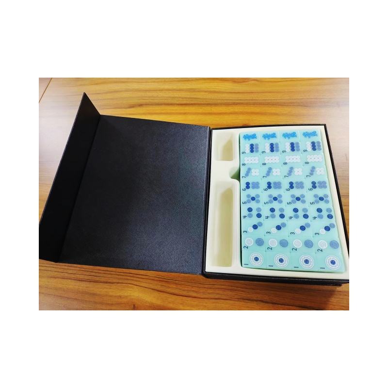 Fluorescent Complete Mahjong Set - Custom Acrylic Box