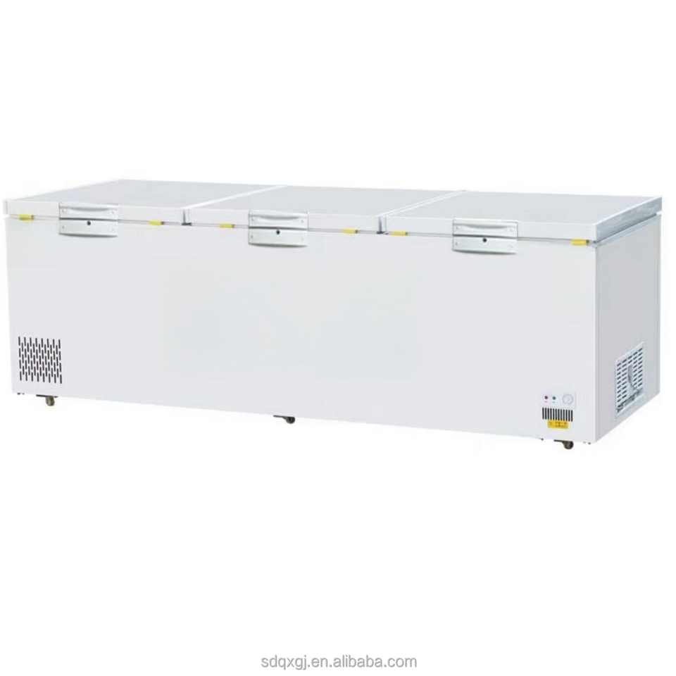 1388L Double-Door Commercial Chest Freezer Single-Temperature ...