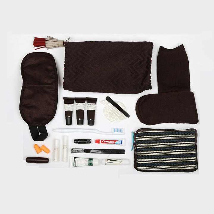Wholesale Comfort Travel Set Disposable Coral Fleece Airline Amenity ...
