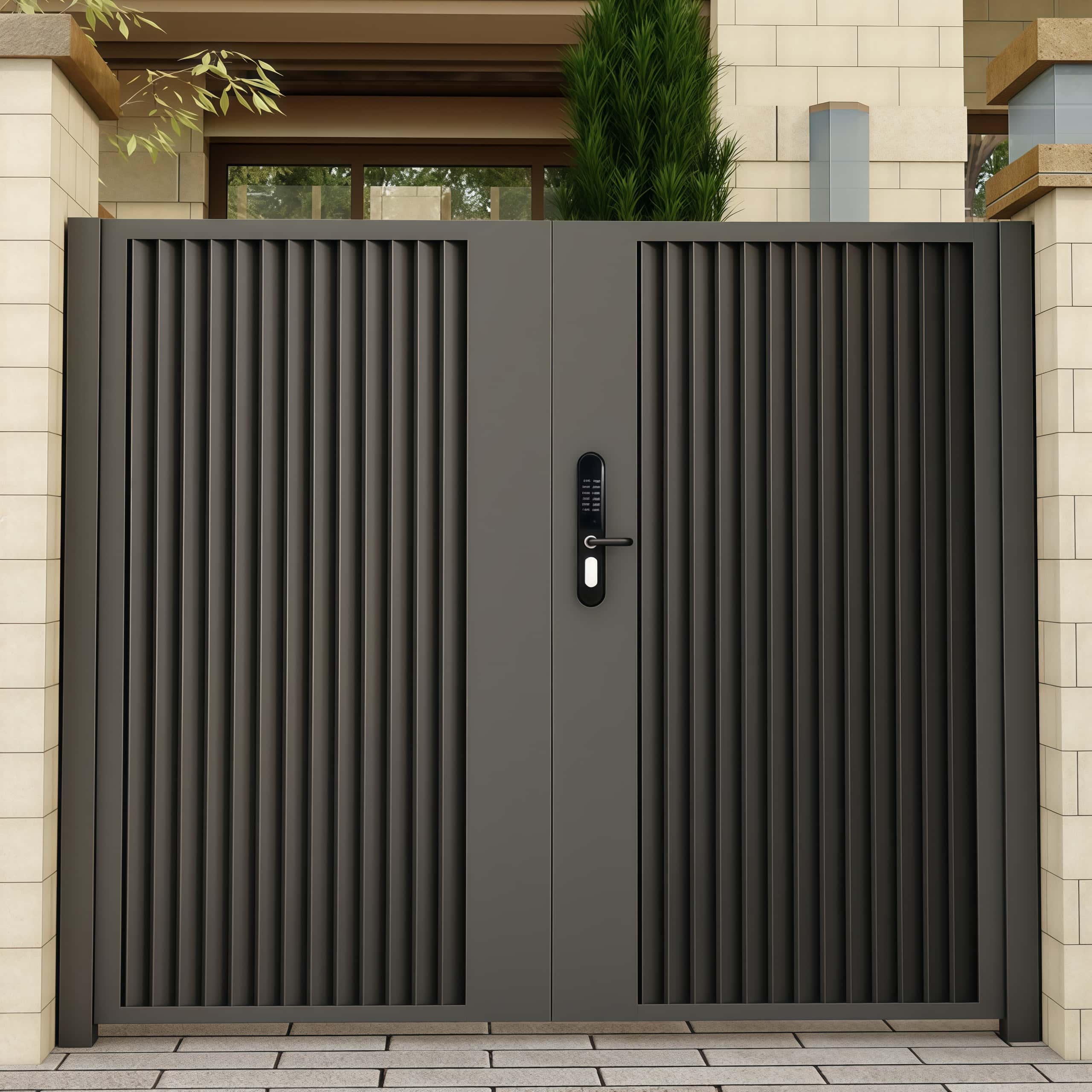Simple Iron Gate Design - Modern & Custom Aluminum Gates