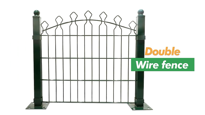 Yellow Garden Curved Wire 8/6/8 Fencing Mesh Double Wire Mesh Wrought ...