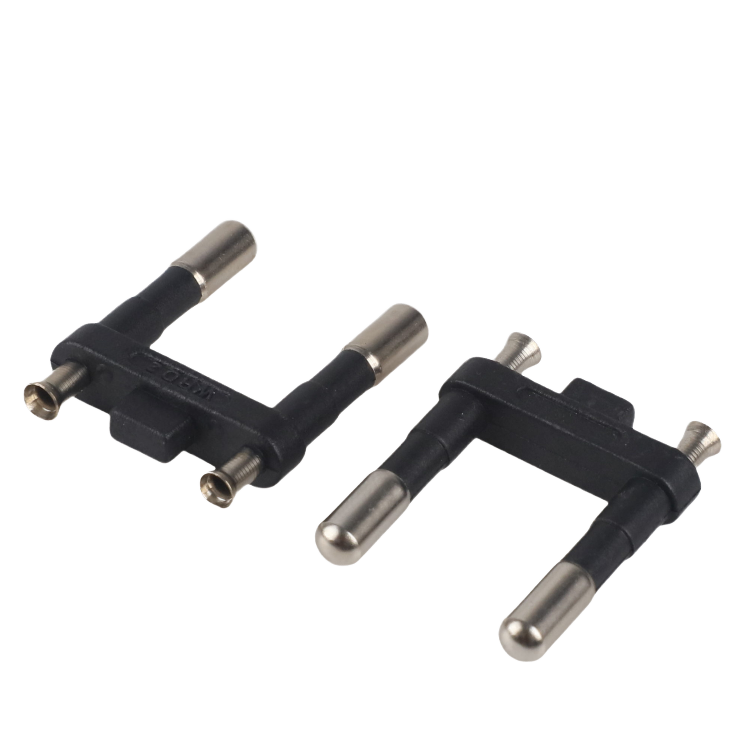 Yelei EU Standard 4.0mm Pure Copper Brass Contact Pin Solid Hollow Plug ...
