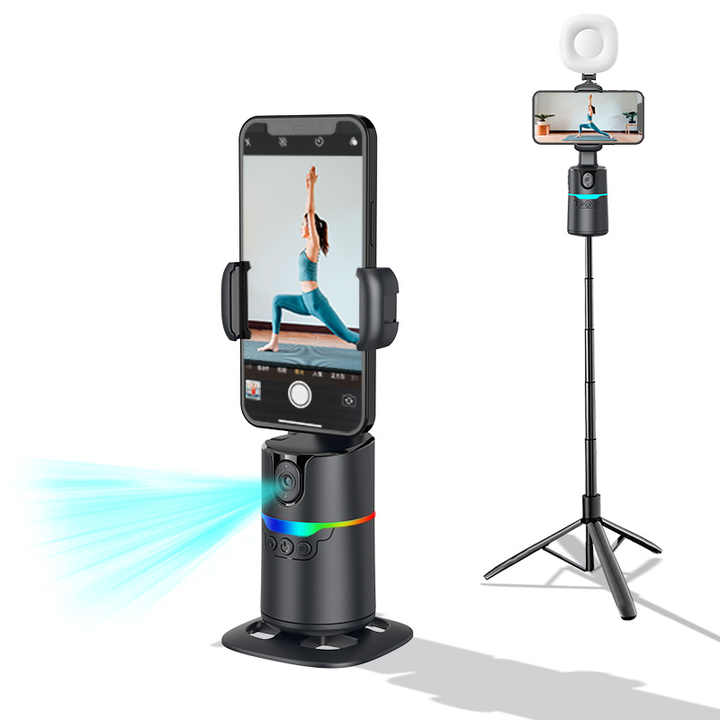 360 Degree Auto Face Tracking Mobile Phone Holder Desktop Gimbal Stabilizer for Iphone 15 16