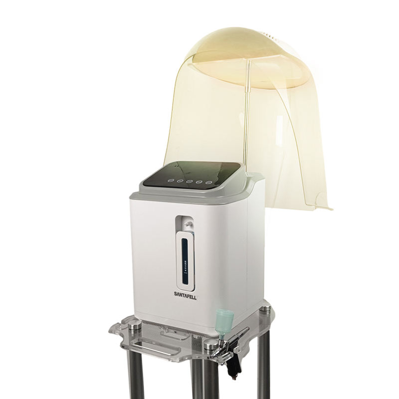 Portable White O2toderm Oxygen Spray Machine with LED Dome for Acne ...