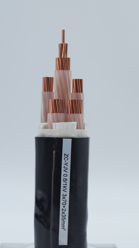 IEC Standard ZC-YJV Marine Power Cable 0.6/1kV 3x70+2x35 Cu XLPE PVC Flame Retardant Low Voltage ...