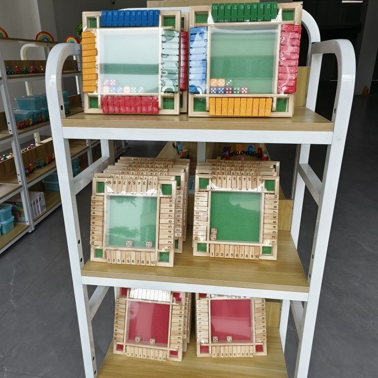 Customizable Interactive Wood Dice Strategy Game for Family Parties ...