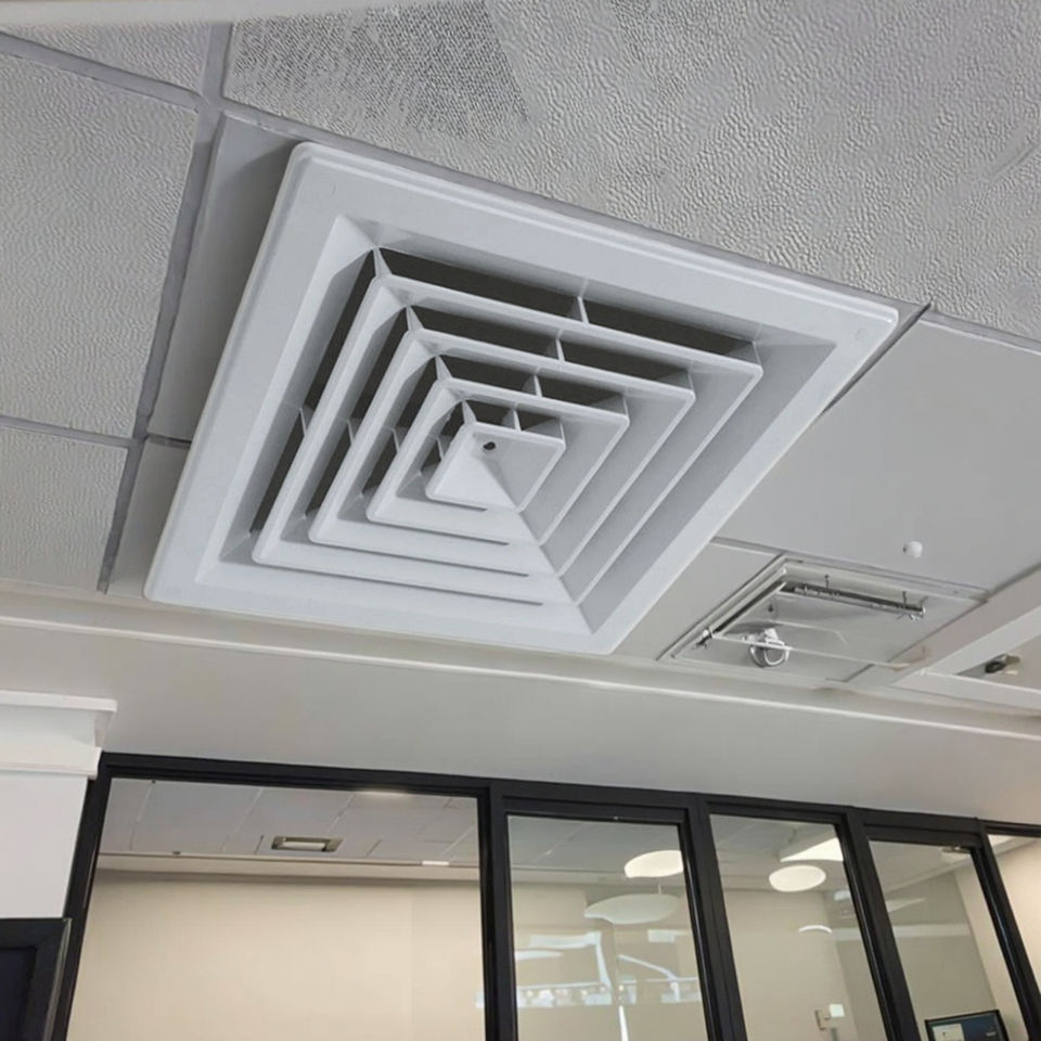 Modern Designer Custom Ceiling Vent Square Stainless Steel Plastic Air ...