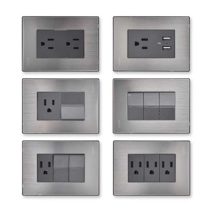 IGOTO Wall Switch - Durable Stainless Steel Power Outlet