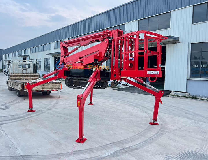Self Propelled Crawler Cherry Picker Spider Boom Electric Telescopic ...