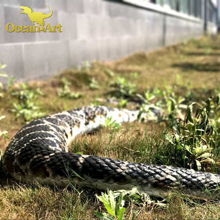 Life Size Animatronic Animal Statue Robot Snake for Sale