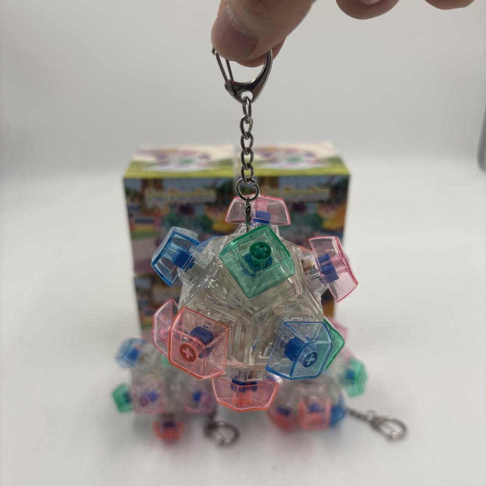 Plastic Spherical Button Cube Stress-Relief Gadget Colorful Squeeze ...