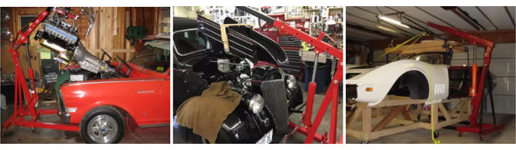 High performance folding hydraulic workshop crane 2 tons workshop crane ...