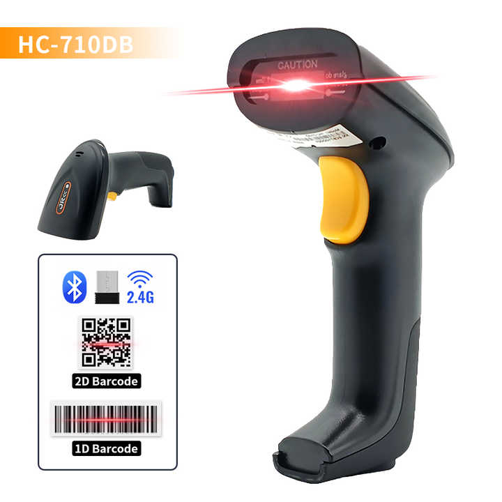 JR 2023 USB Wired Automatic Barcode Scanner and QR Code Reader 1D 2D ...