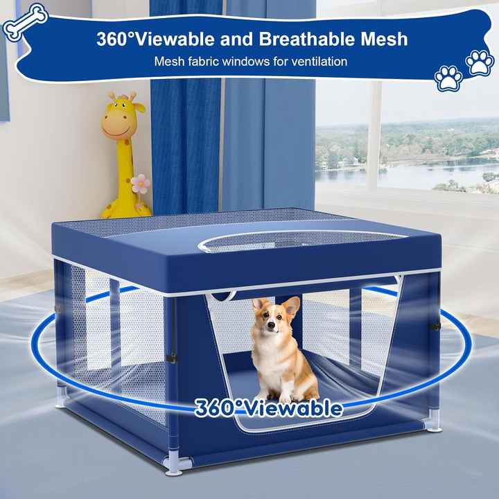 Portable Foldable Baby Playpens Indoor Folding Plastic Square Safety ...