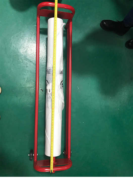 3.8m 4m Plastic Injection Molded Trolley for Masking Film Shelf Cart ...