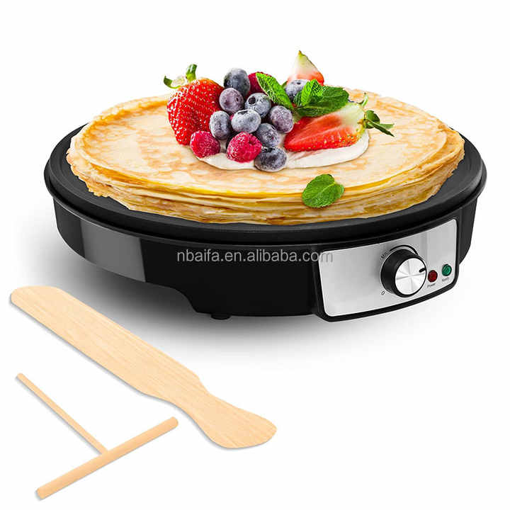 Aifa Electric 12 Inch Compact Portable Crepe Pan for Crepes Roti ...