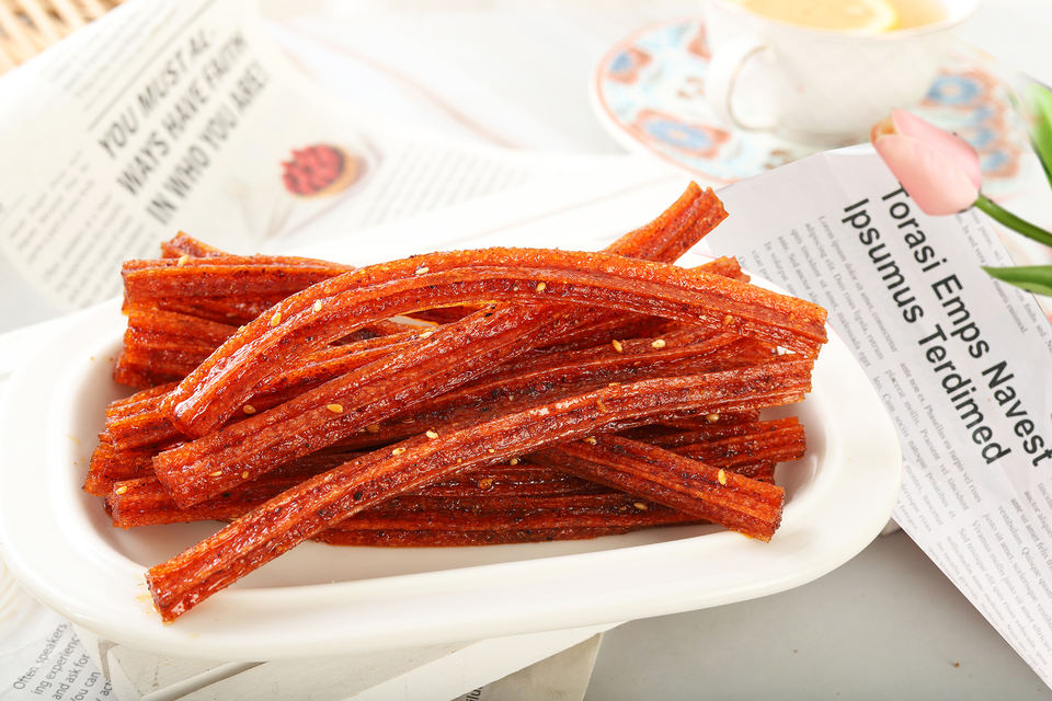 LAKEXIXI Traditional Spicy Latiao Snacks Halal Certified Wheat-Based ...