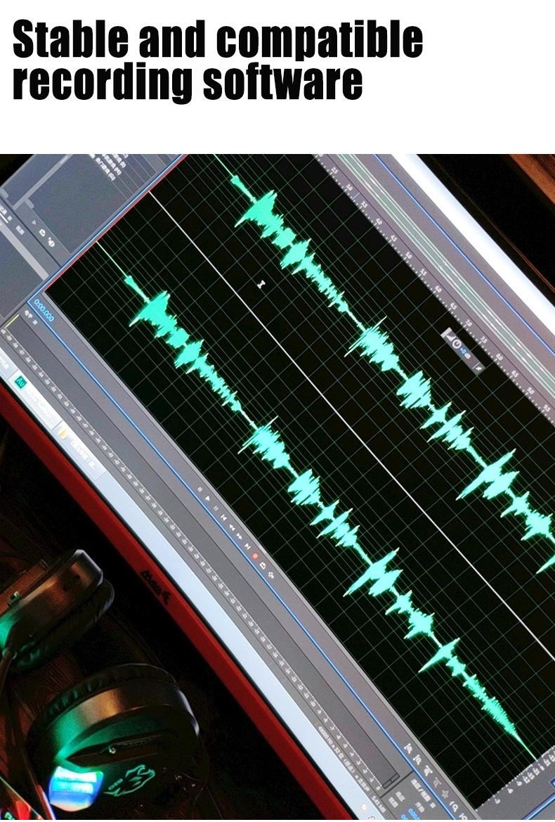 GAX-MD22P Microphone Sound Card Recording Live Dubbing Dedicated USB ...