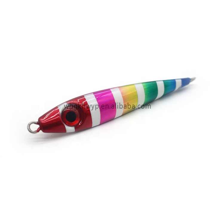 Deep Sea Drop Jig Lure Printed Condition Targeted for Sea Bass Species ...