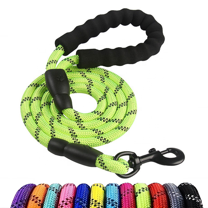Reflective Braid Round Nylon Rope Dog Traction Rope Durable Braided ...