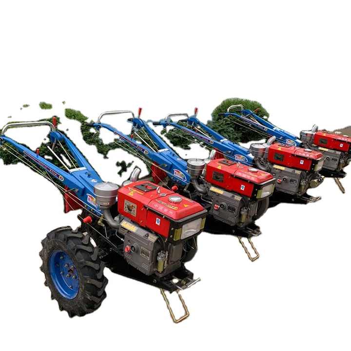 2025 New AG Farm Machinery Hand Walking Tractor Mini Two Wheel Drive Walking Tractor With Lowest ...