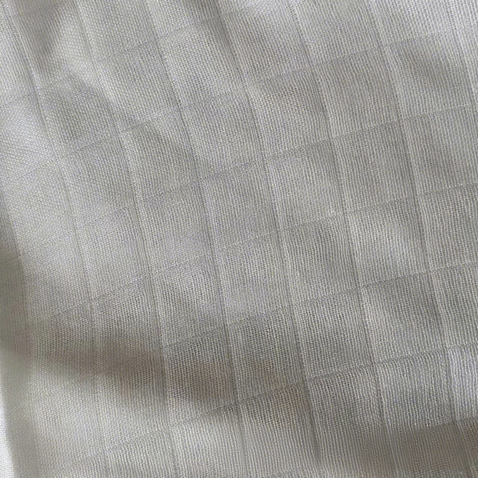 100% Acrylic Double-Layer Large Checkered Gauze Semi-Bleached Baby Bath ...