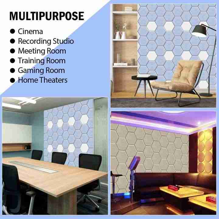 Factory Wholesale Flat Polyester Fiber Acoustic Panel Sound Absorbing ...