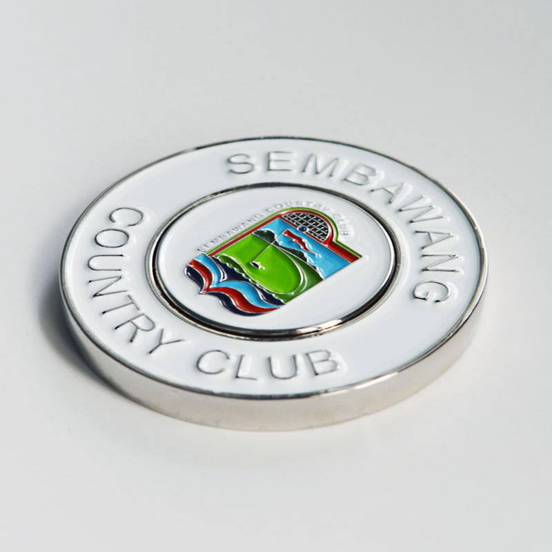 High Quality 38/40/43/45mm Metal Enamel Golf Poker Chips Ball Marker ...