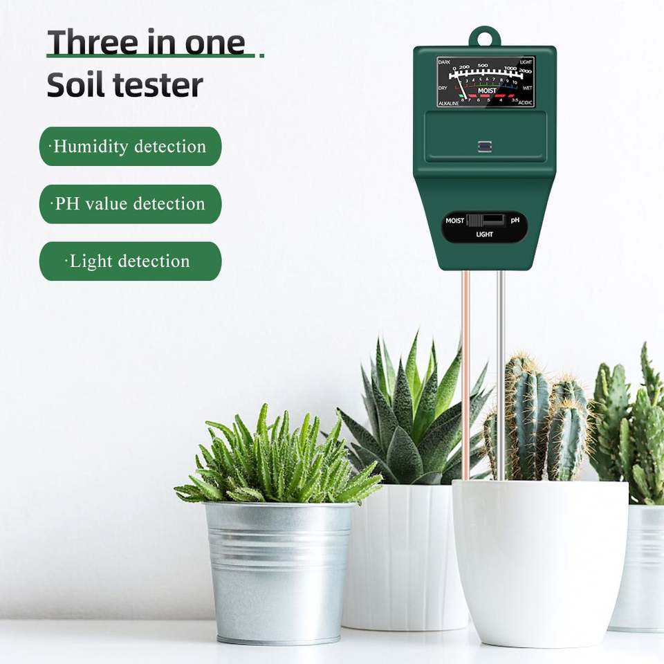 3in1 Sunlight Light Monitor Hydroponics Flower Garden Plant Acidity ...