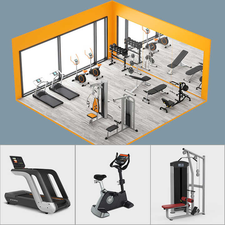 Professional Full Gym Setup - Complete Commercial Equipment