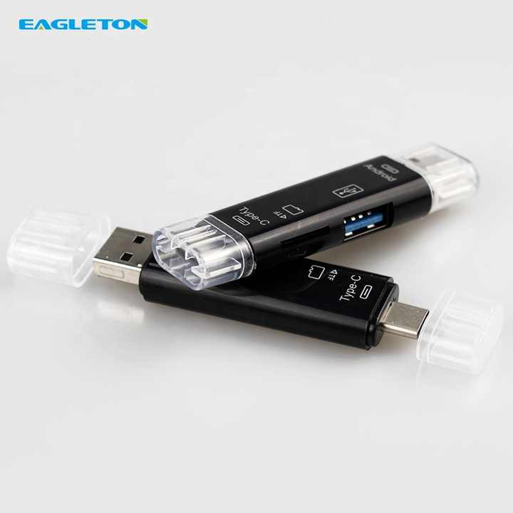 Factory Smart Type C USB Micro and Sim SD OTG Card Reader for Mobile ...
