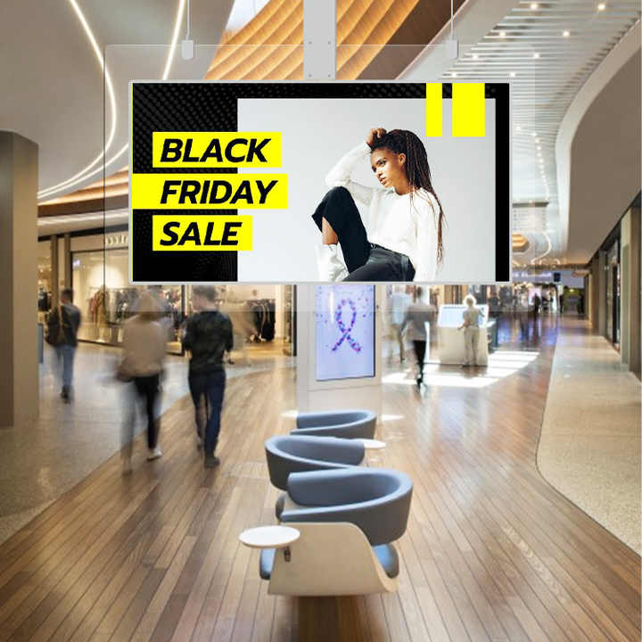 Digital Signage and Display Indoor Hanging Digital Window Display ...
