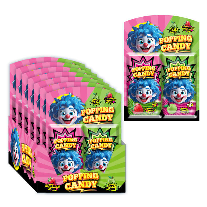 Smeta Quality Fruity Magic Pop Rock Candy Pure Popping Jumping Candy 8 ...