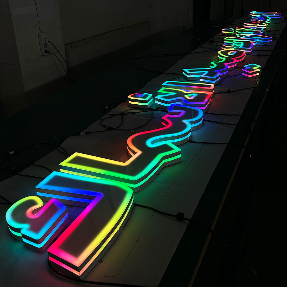 Rgb Channel Letter Arabic Led Letters Sign 3d Sign Board Letter Channel ...