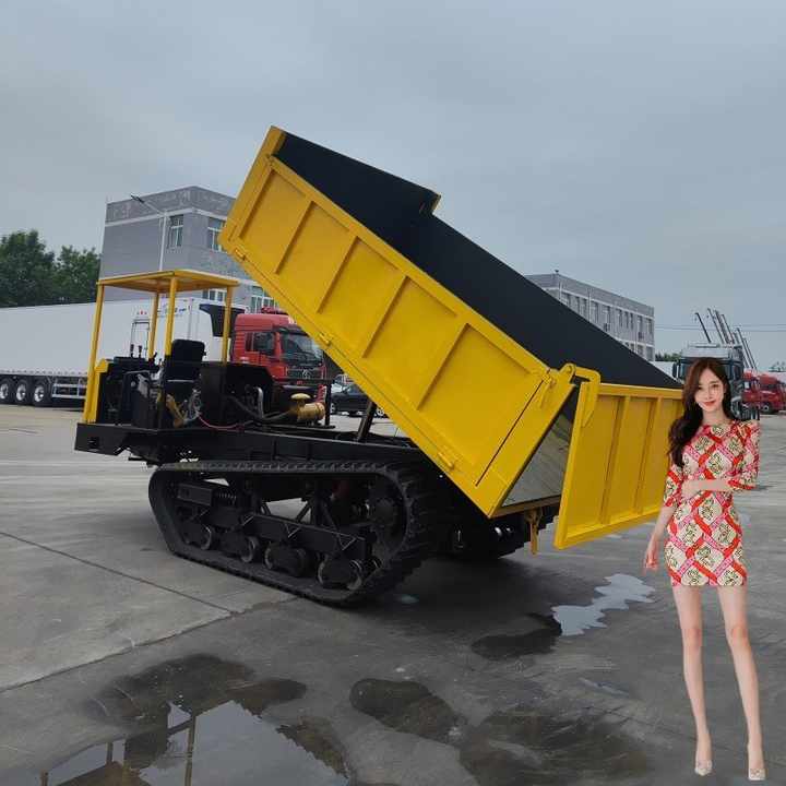 Diesel Engine a Lift 1.5T Mini Dumper Mini Crawler Dumper for oil Palm ...