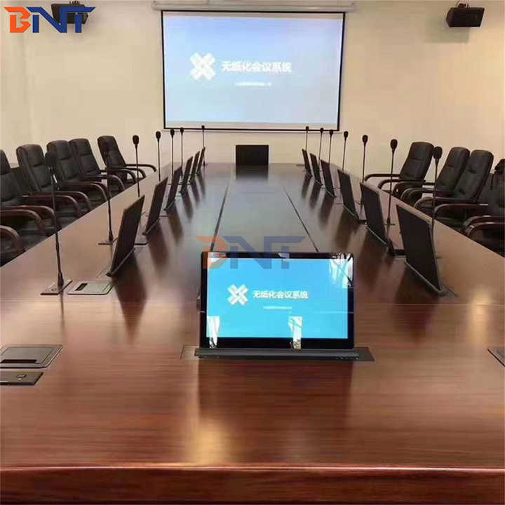 Conference Table Pop up LCD Monitor Lift BNT 17.3