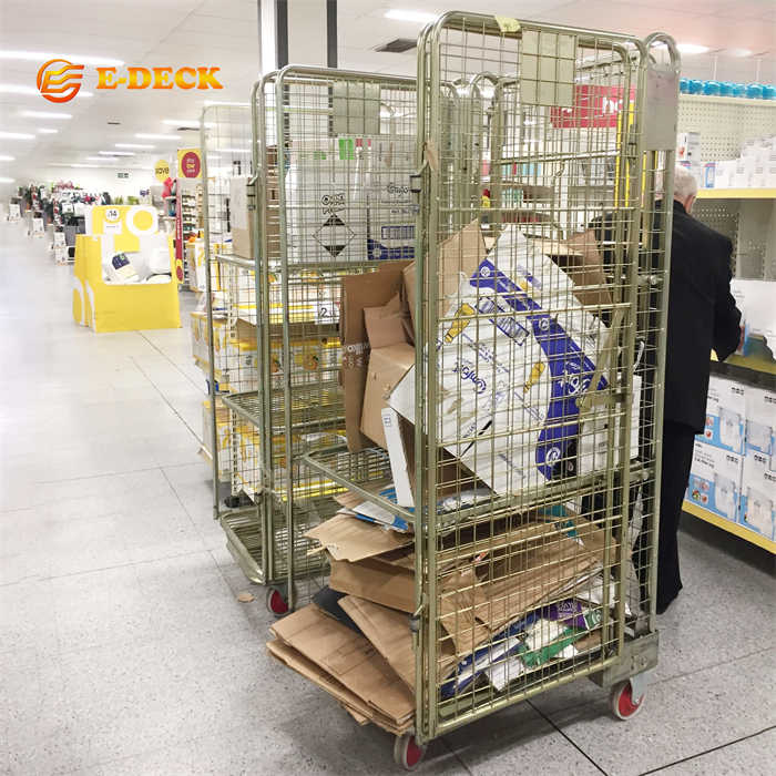 Wheels Foldable Heavy Duty Custom Design Durable Linen Cage Trolley ...